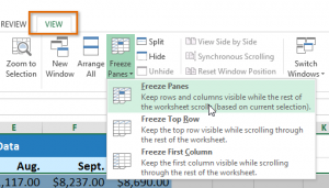 How to Freeze Panes in Excel | Bespoke Excel