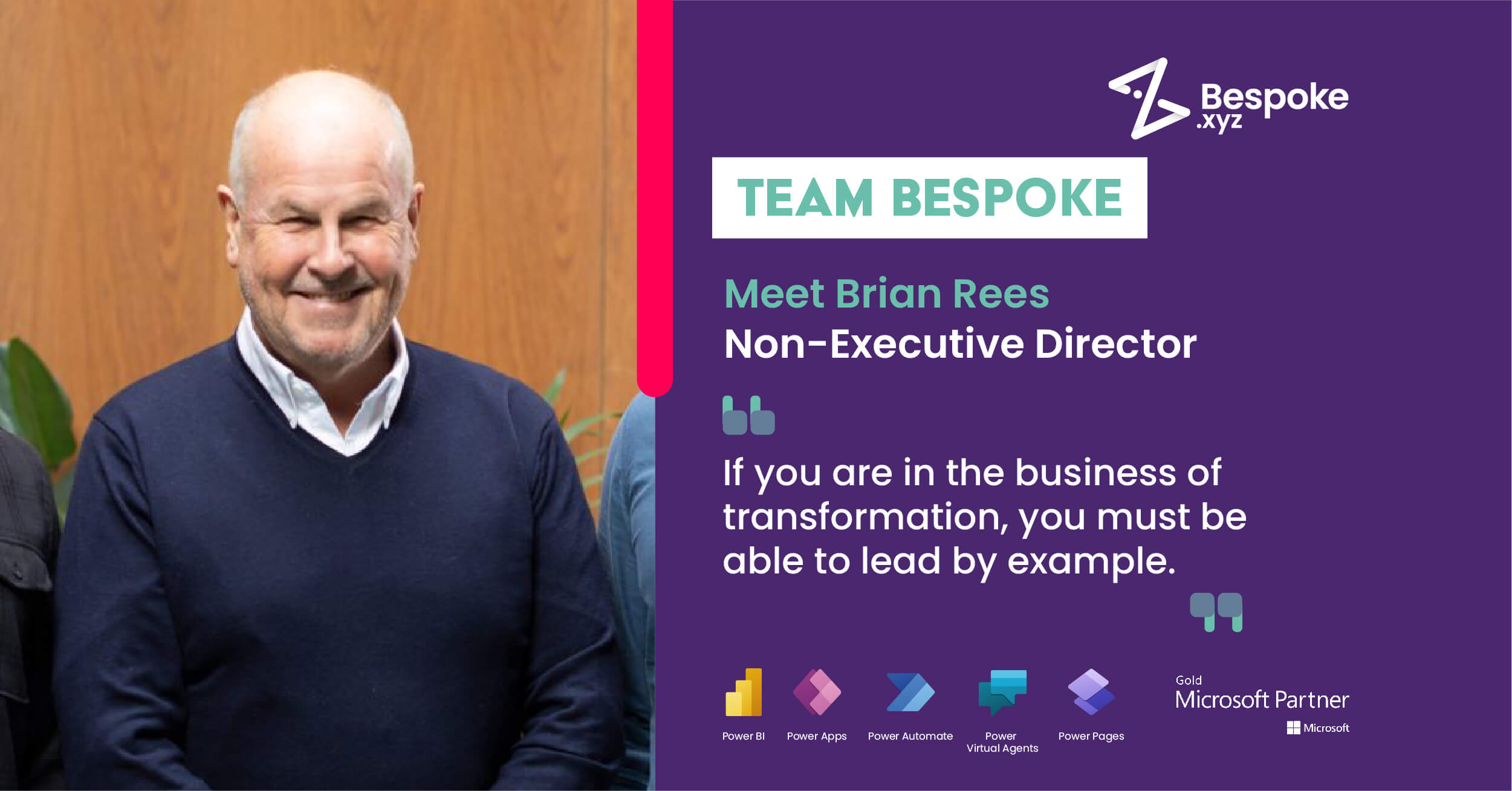 Interview With Team Bespoke's Non-Exec Director, Brian Rees